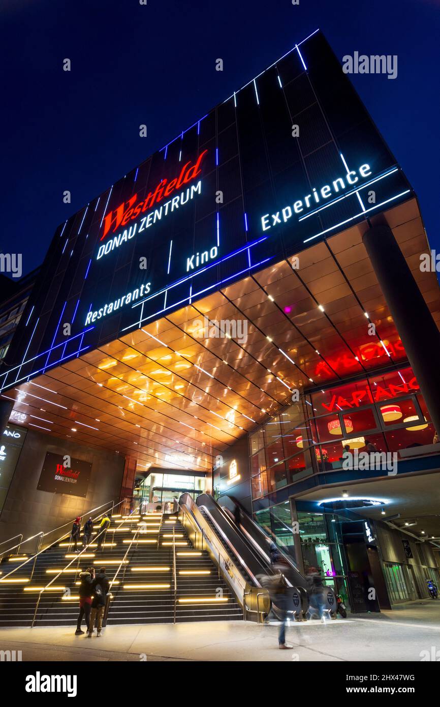 Wien, Vienna: shopping mall Westfield Donau Zentrum (DZ), Vapiano ...