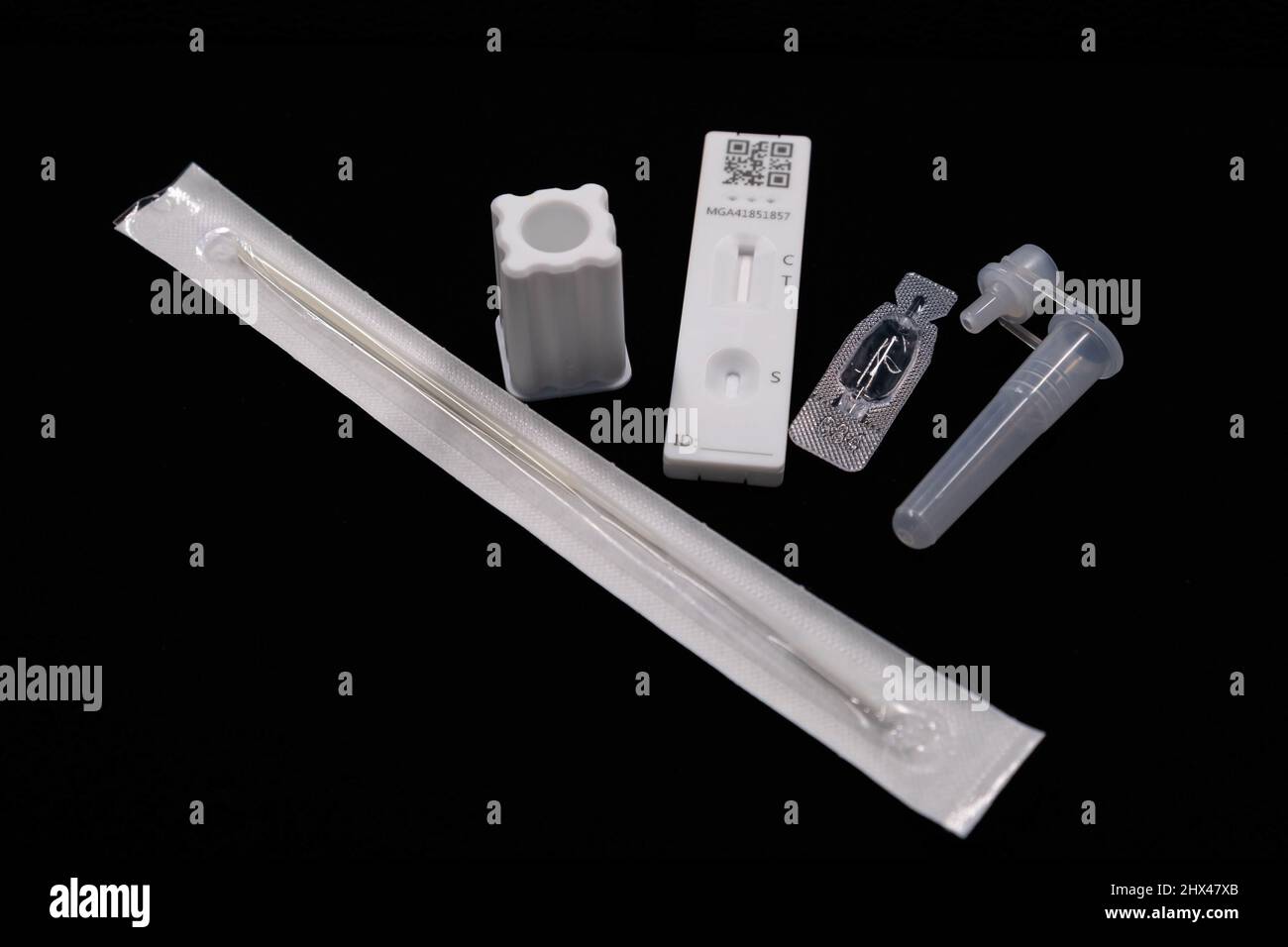 Rapid antigen testing kit better known as the earlier lateral Flow ...