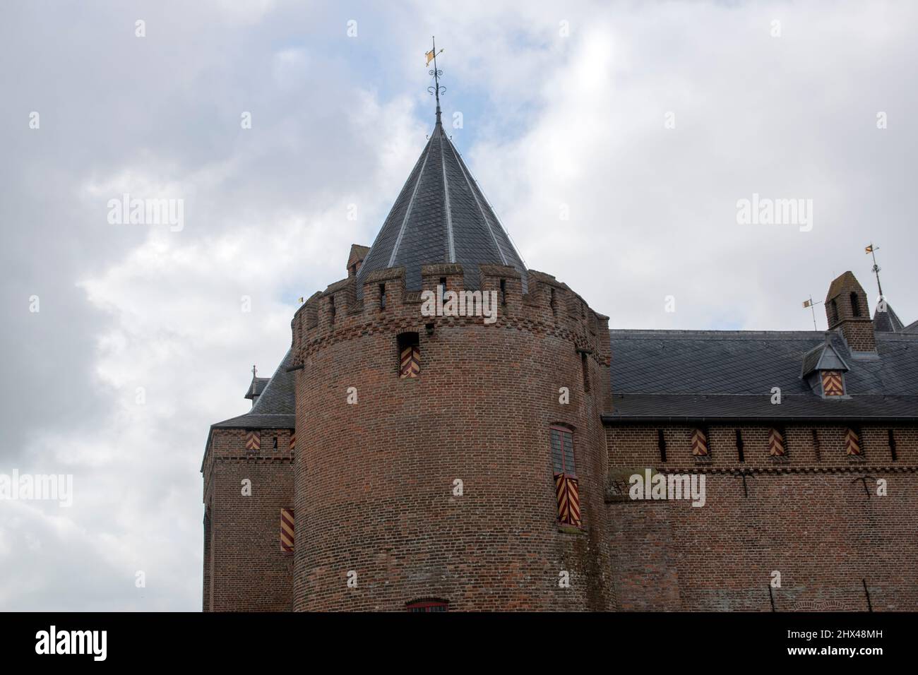 Tower At The Muiderslot Castle At Muiden The Netherlands 31-8-2021 ...