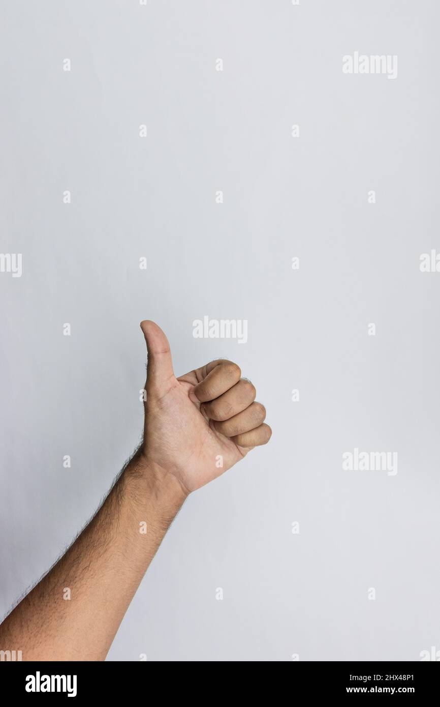 Male hands isolated on white Stock Photo - Alamy