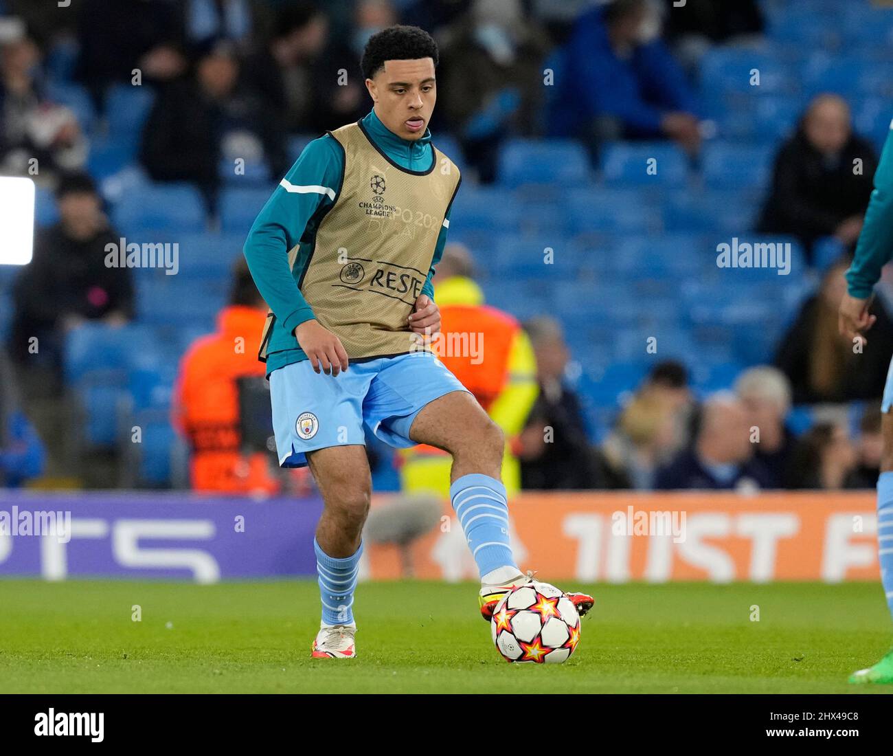 Manchester, England, 9th March 2022. Conrad Egan-Riley of Manchester ...