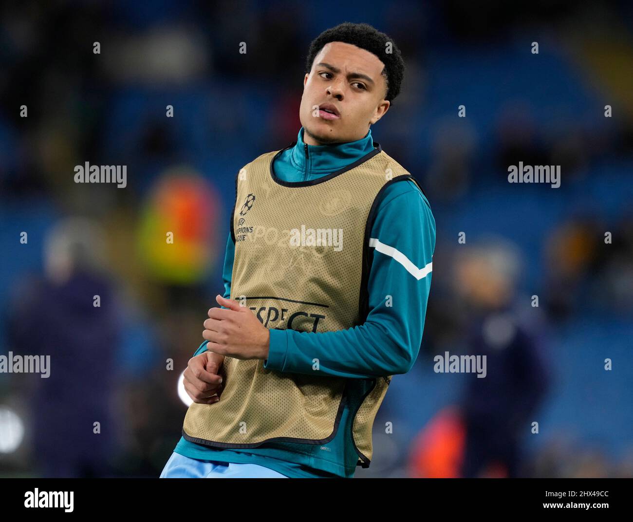 Manchester, England, 9th March 2022. Conrad Egan-Riley of Manchester ...