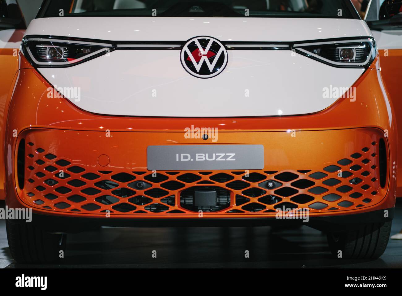Hanover, Germany. 09th Mar, 2022. An electric Volkswagen ID.Buzz is ...