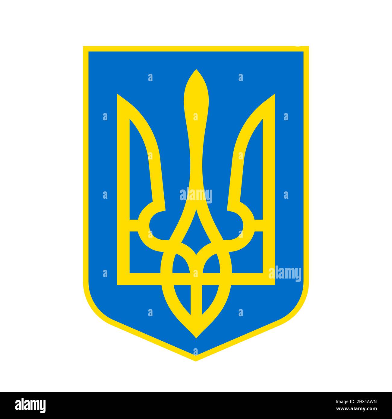 Coat of Arms of Ukraine. State emblem. National ukrainian symbol ...