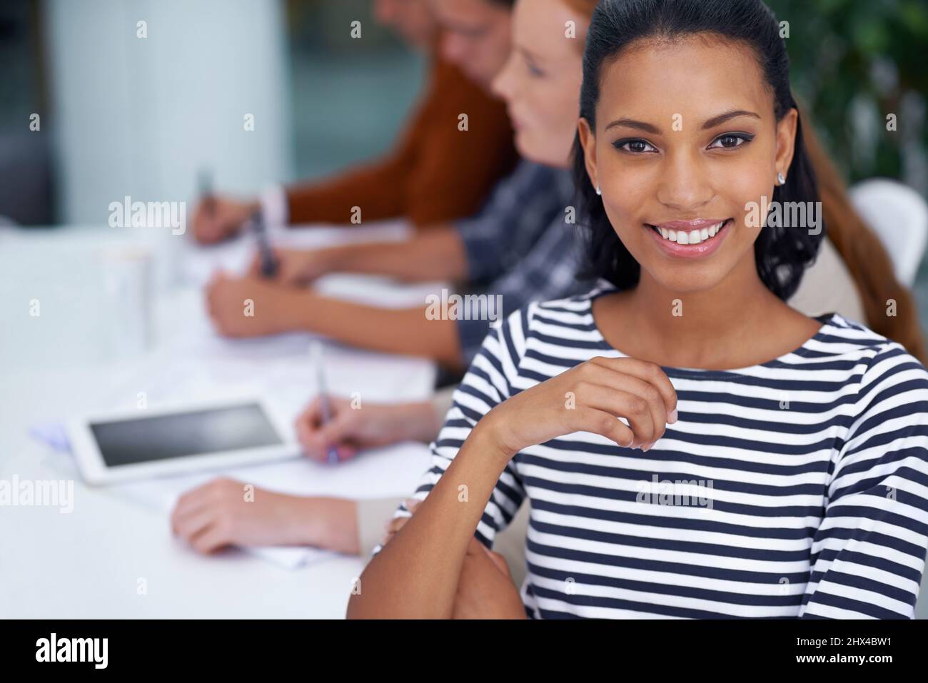 African american happy female in hi-res stock photography and images ...