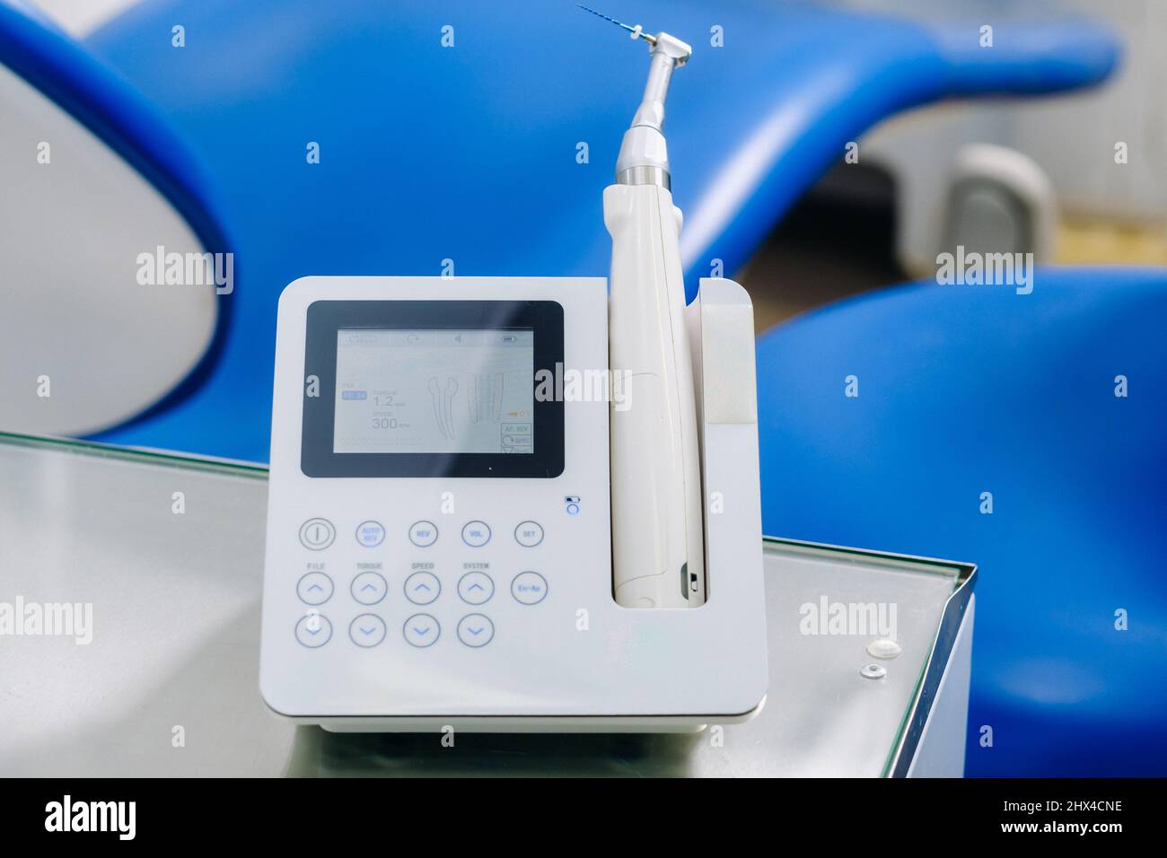 dental equipment in the dentist's office for root canal treatment ...
