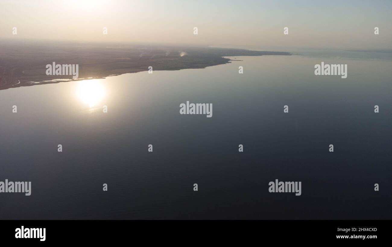Seashore view from above. Ukraine. Zatoka Stock Photo - Alamy