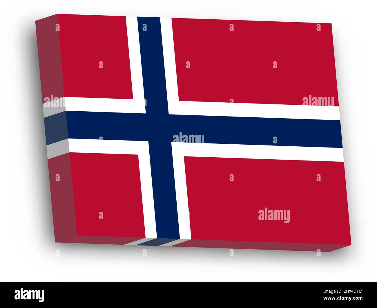 3D vector flag of Norway Stock Vector Image & Art - Alamy