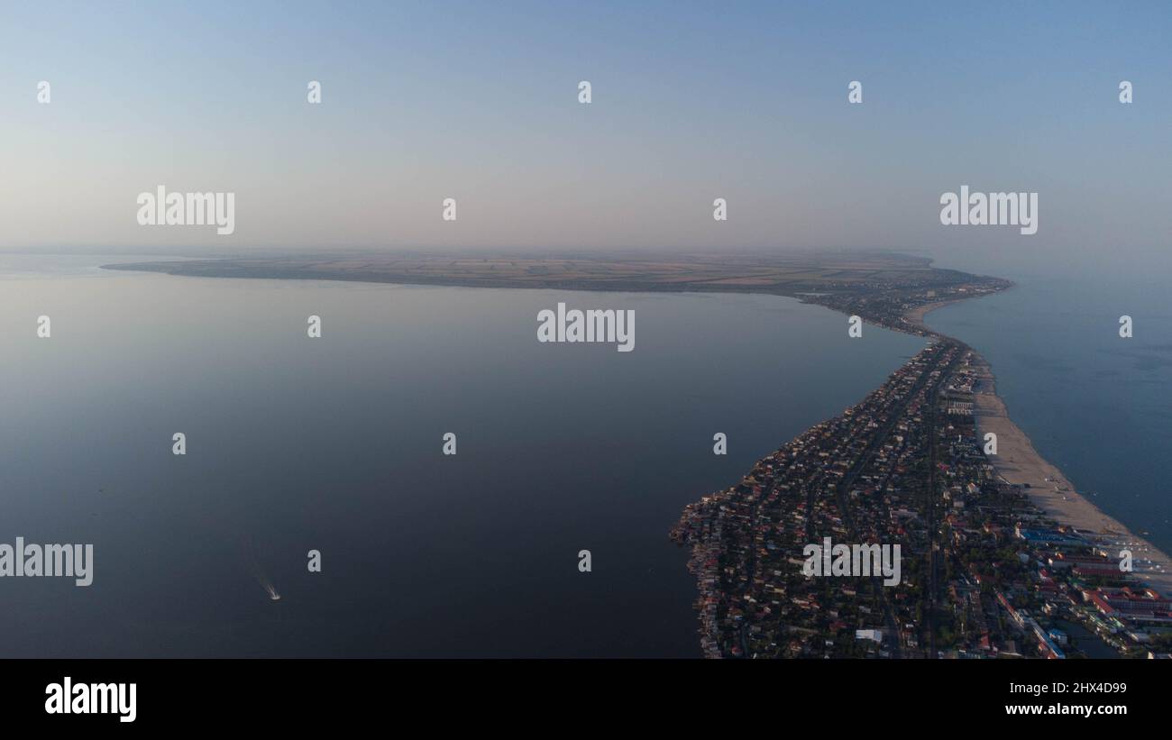 Seashore view from above. Ukraine. Zatoka Stock Photo - Alamy