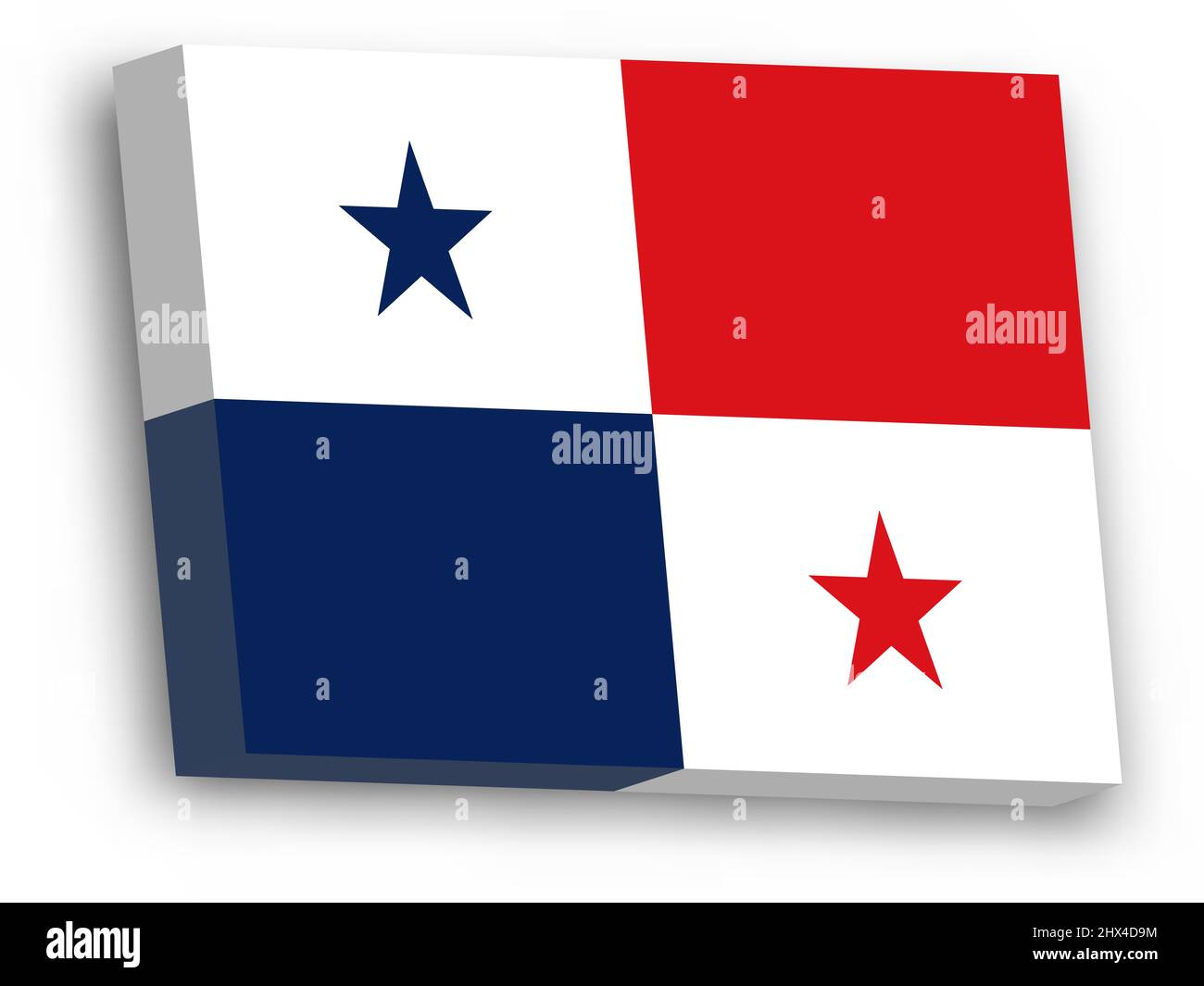 3D vector flag of Panama Stock Vector Image & Art - Alamy