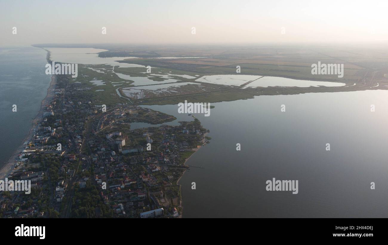 Seashore view from above. Ukraine. Zatoka Stock Photo - Alamy