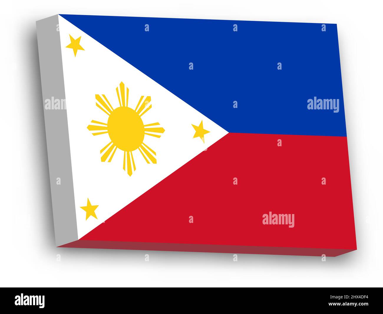3D vector flag of Philippines Stock Vector Image & Art - Alamy