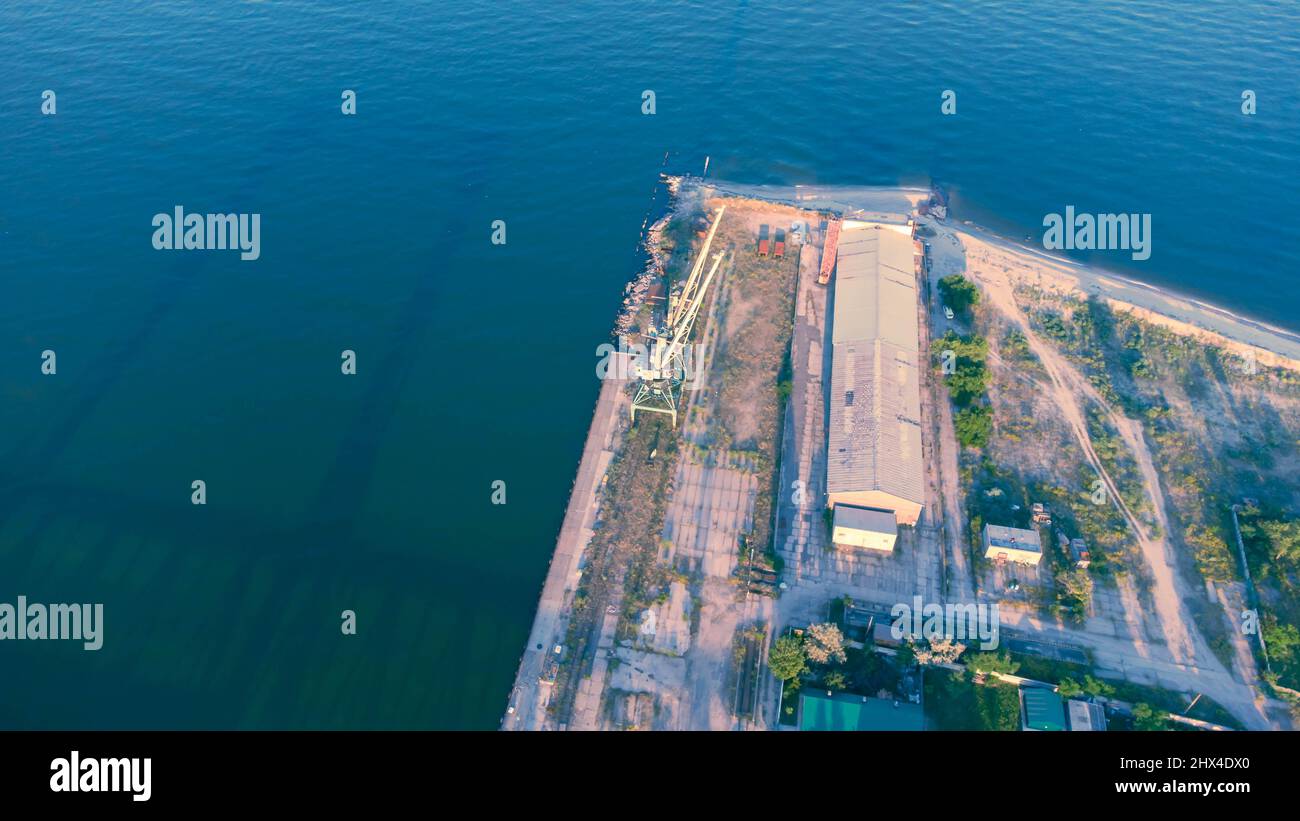 Seashore view from above. Ukraine. Zatoka Stock Photo - Alamy