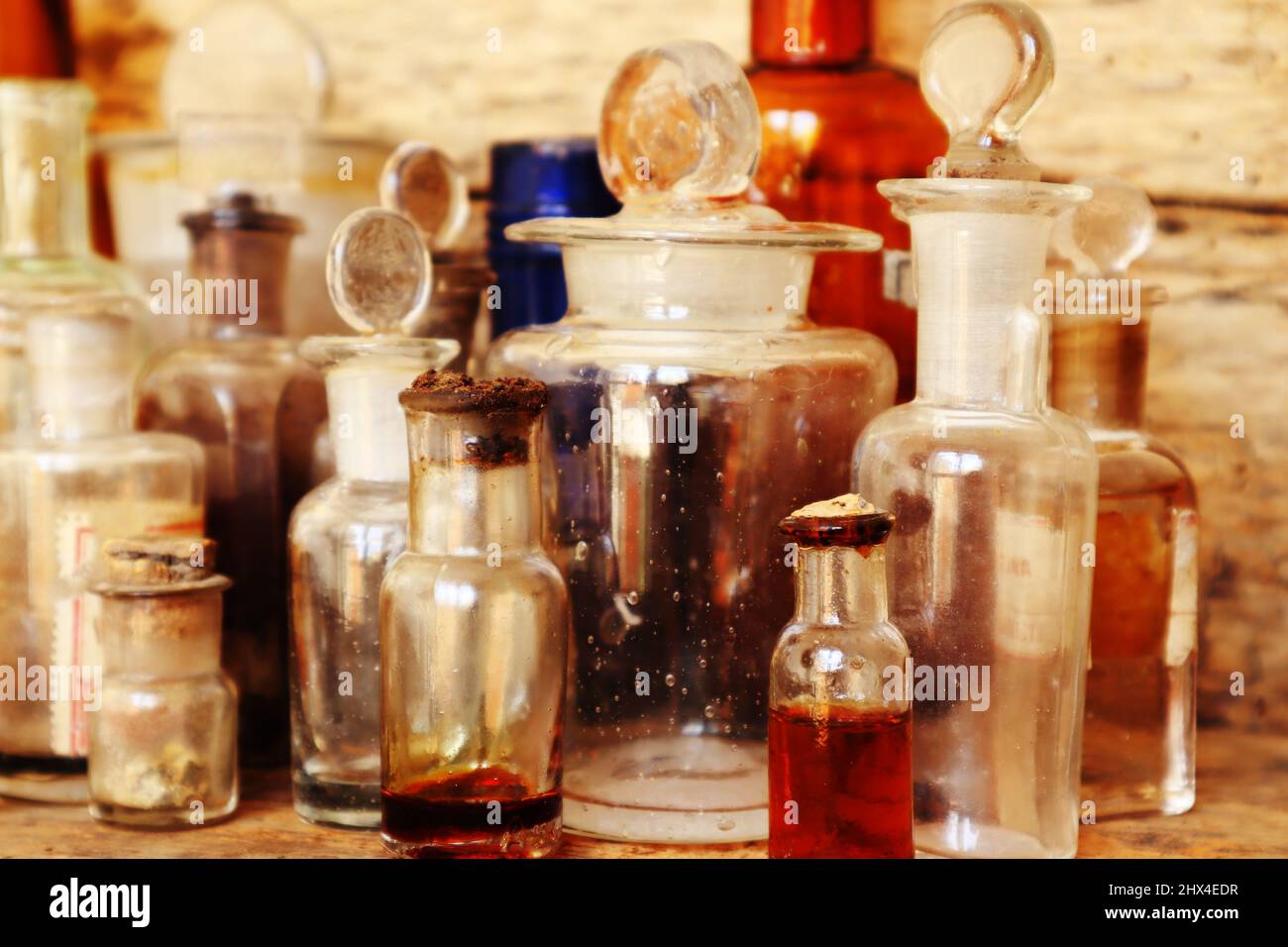 Victorian poison bottles hi-res stock photography and images - Alamy