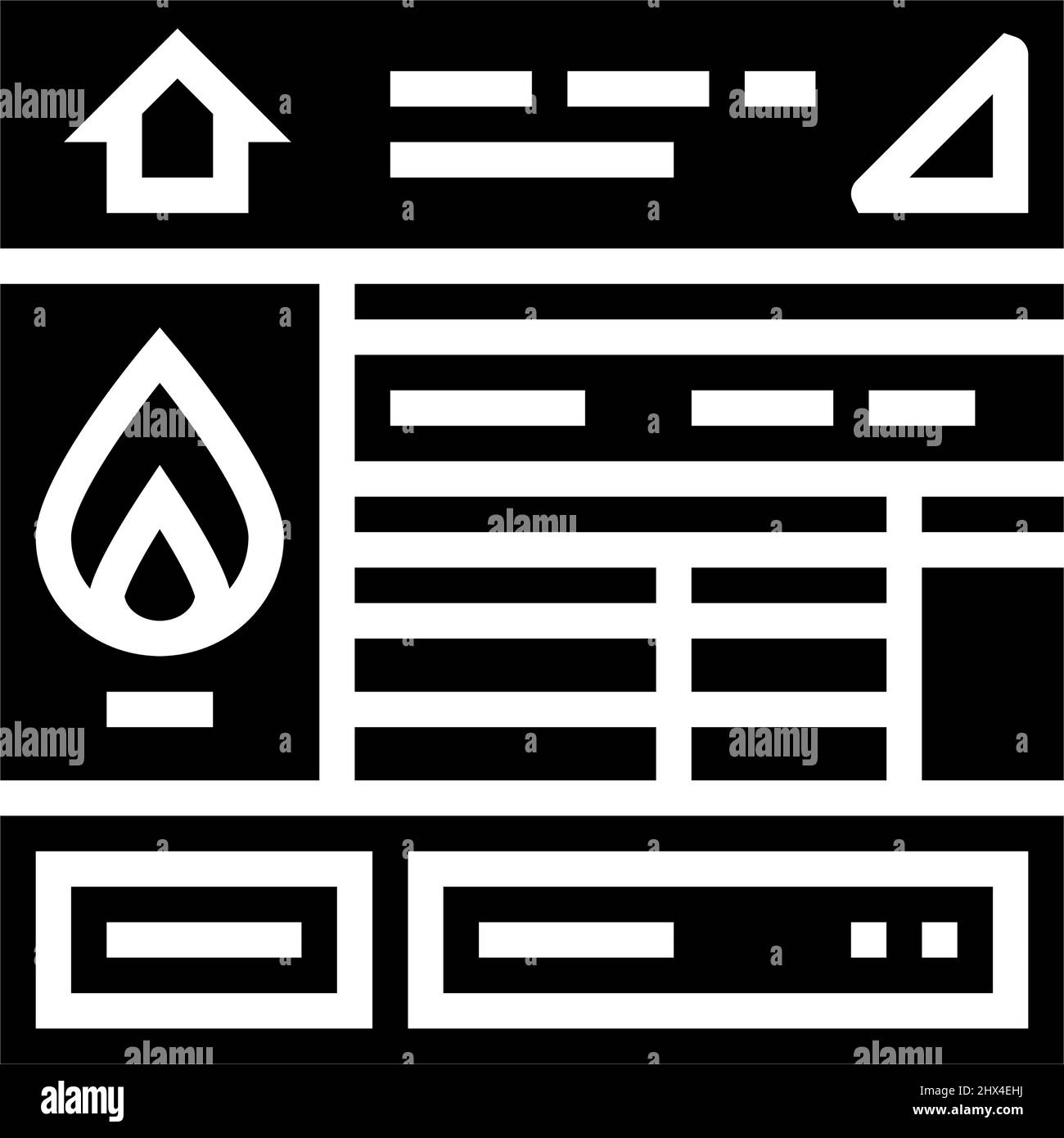 gas safety certificates glyph icon vector illustration Stock Vector ...