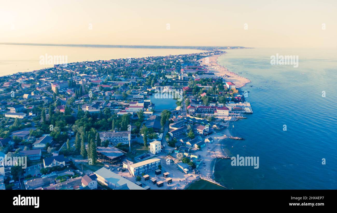 Seashore view from above. Ukraine. Zatoka Stock Photo - Alamy Seashore view from above. Ukraine. Zatoka Stock Photo - Alamy