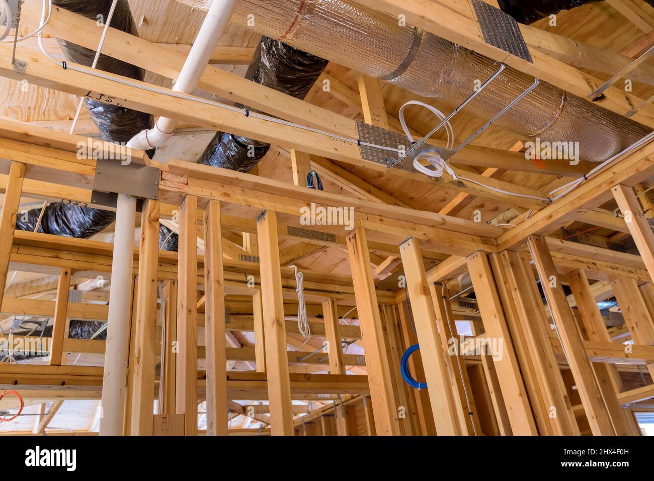 Installing air condition system for ceiling air ventilation and ...
