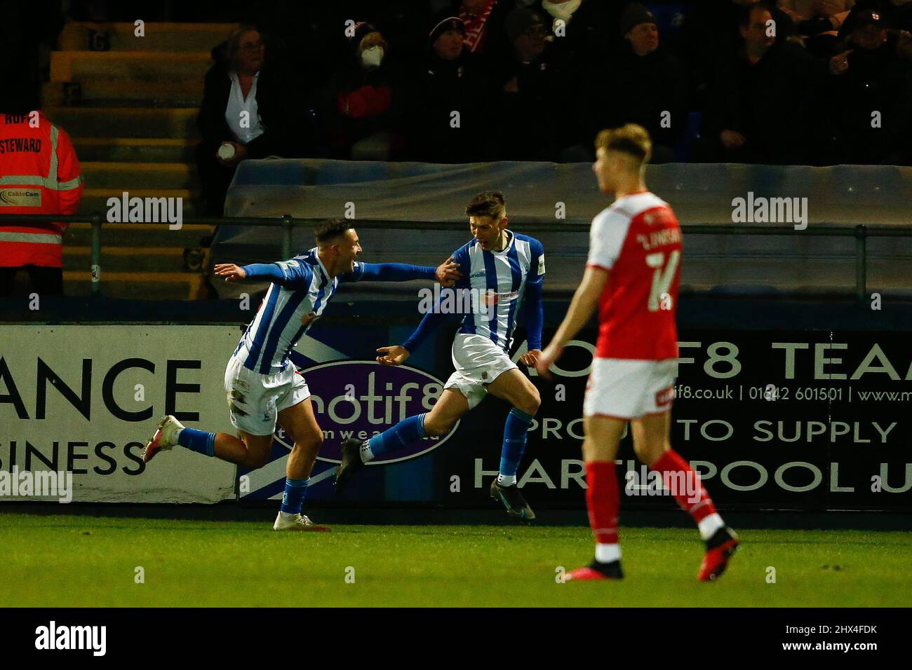 Hartlepool United's Joe Grey celebrates after scoring their sides first ...