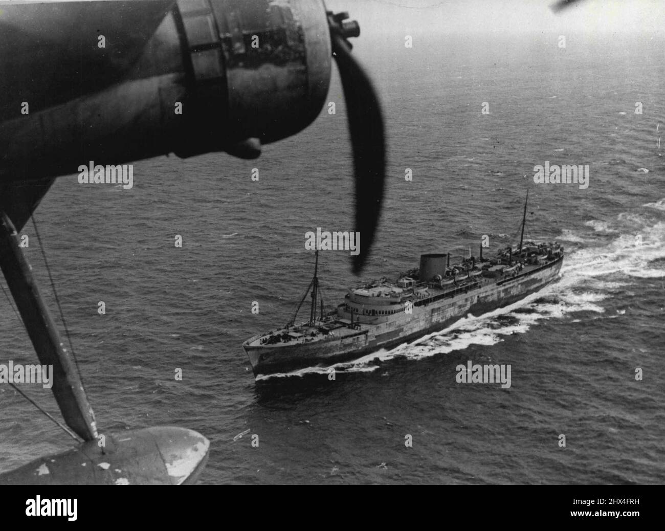 With A Sunderland Patrol On Convoy Duty: A Sunderland flying-boat of ...