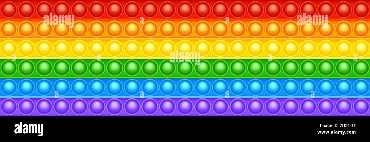 Colorful silicone anti-stress pop it toy texture, pattern. Trendy ...
