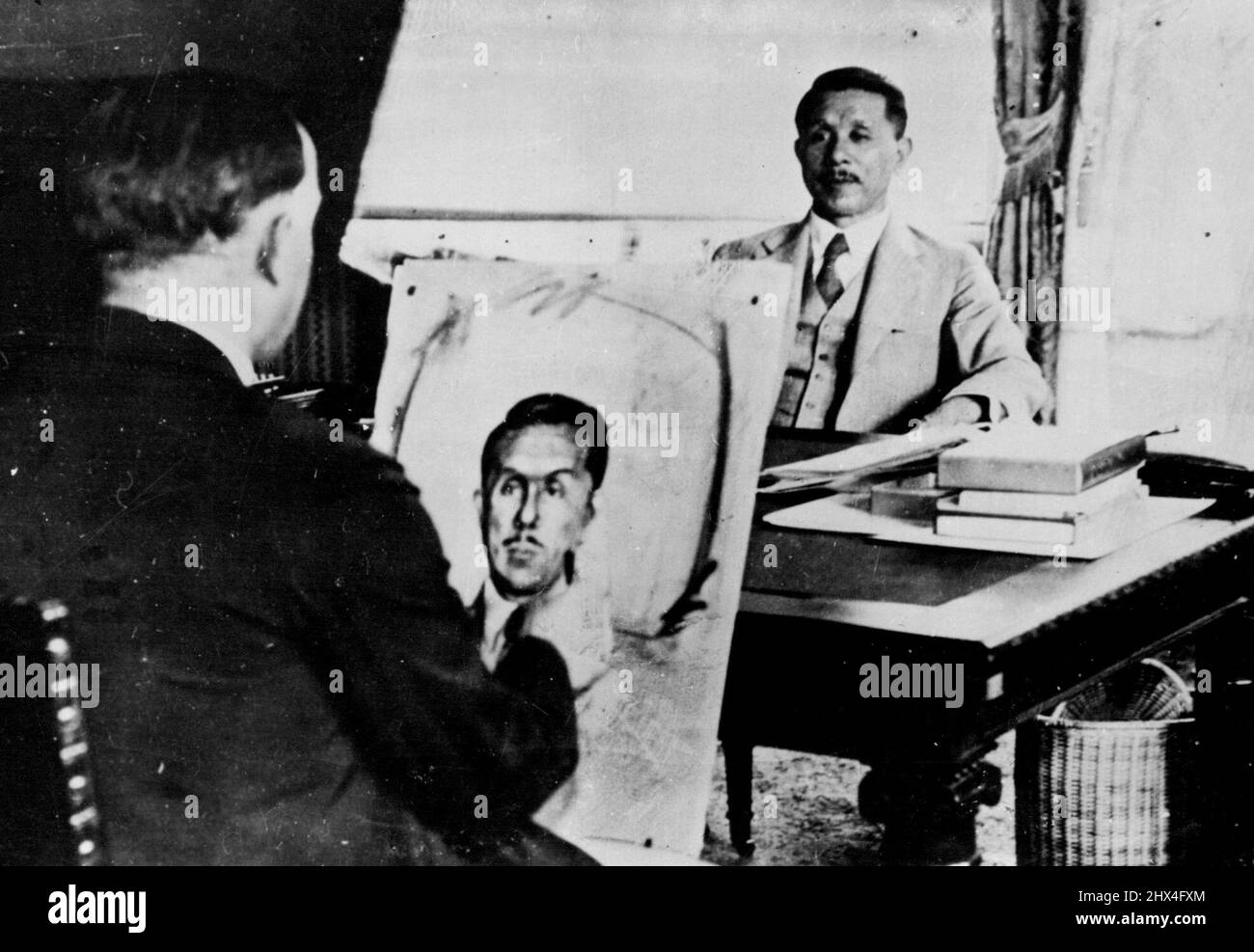 Koki Hirota behind his seen, posing for a portrait by the German ...