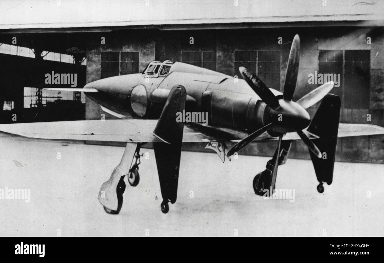 Army Tests Jap Interceptor -- This six-bladed pusher type Japanese ...