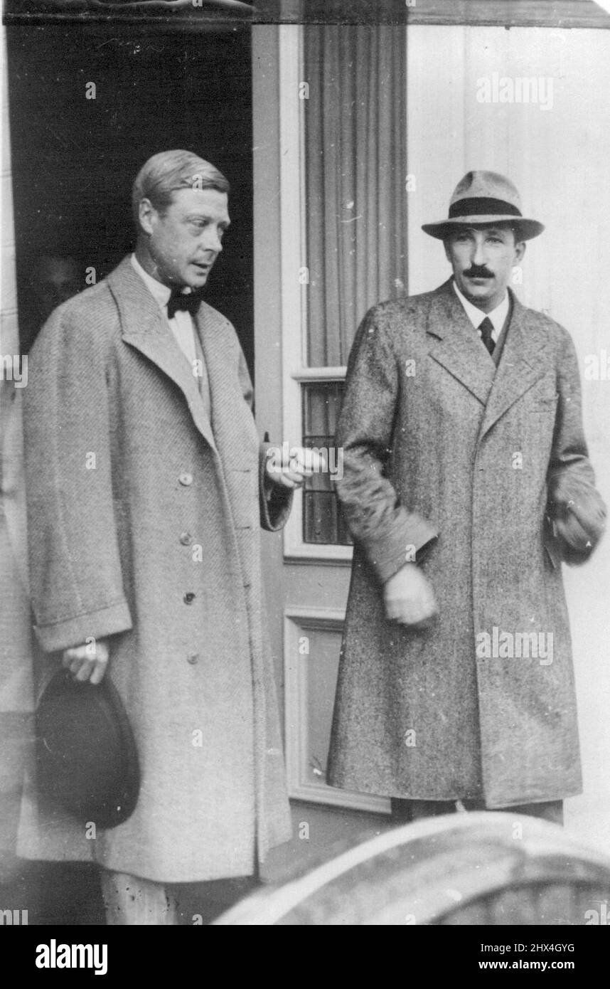 King Edward Meets King Boris. King Boris of Bulgaria returned to his ...