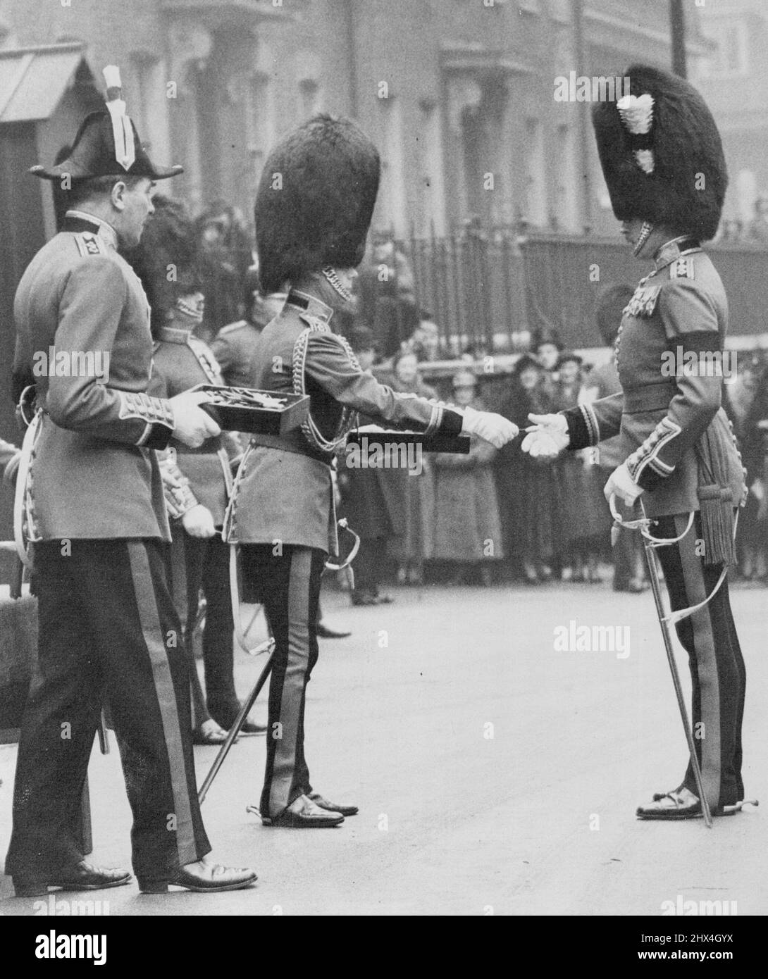 King Attends Welsh Guards coming of age Ceremony. H.M. The King, paid ...