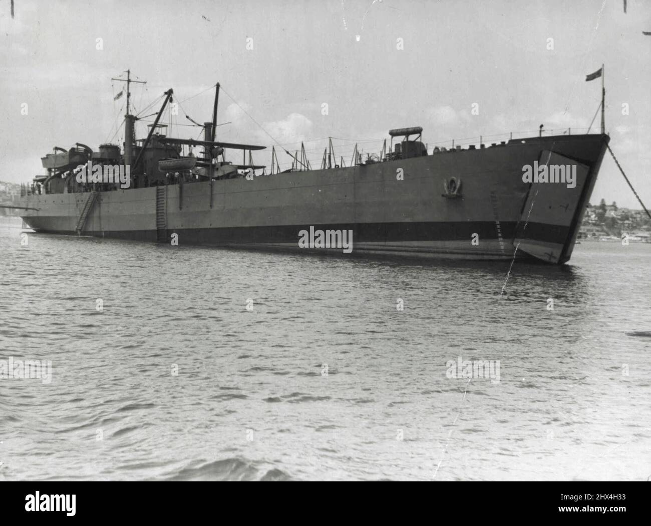 H.M.A.S. Labuan - Australian Navy. October 20, 1947 Stock Photo - Alamy