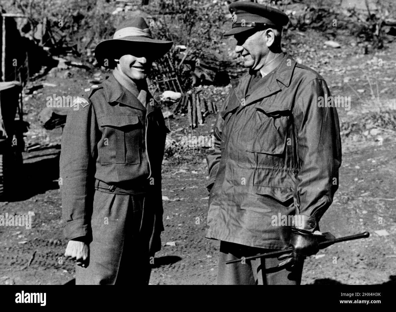Public Relations Section. HQ BCOF. Japan -- Lt.-Gen. Bridgoford visited ...