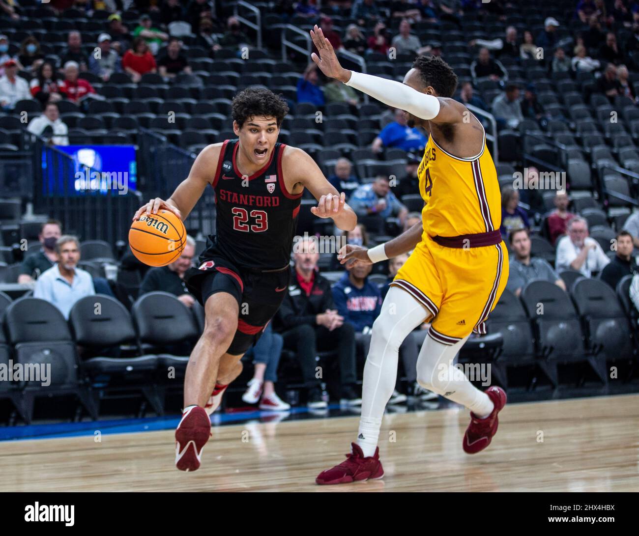 March 09 2022 Las Vegas, NV, U.S.A. Arizona State forward Marcus Bagley ...
