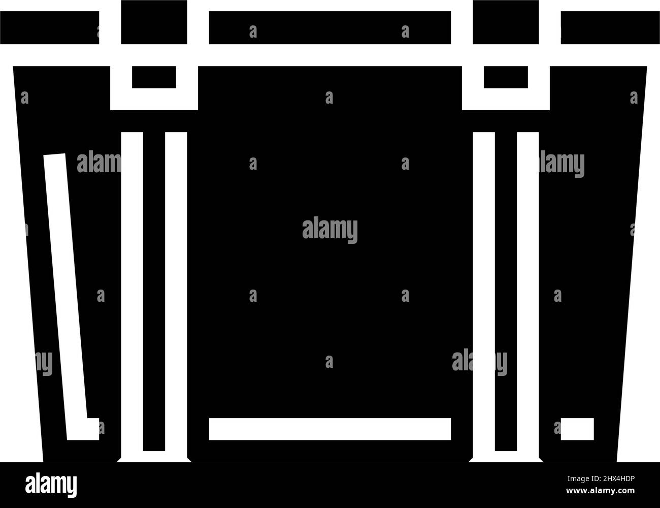 box plastic glyph icon vector illustration Stock Vector Image & Art - Alamy