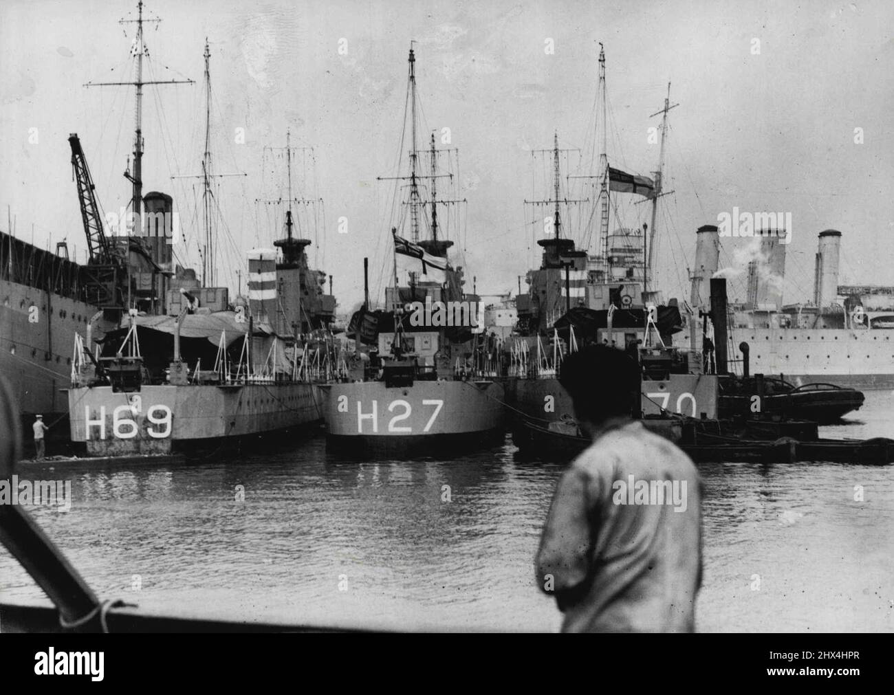 Destroyers Leave Chatham For Holm Fleet's Spring Cruise: Left to right ...