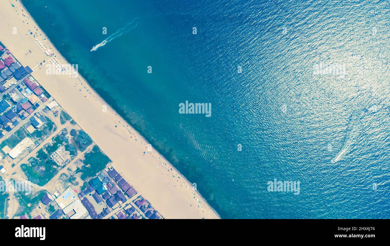 Seashore view from above. Ukraine. Zatoka Stock Photo - Alamy