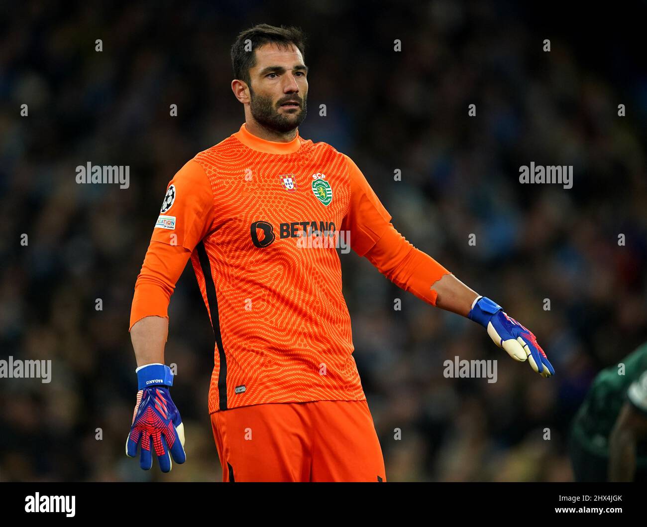 Sporting Lisbon goalkeeper Antonio Adan during the UEFA Champions ...