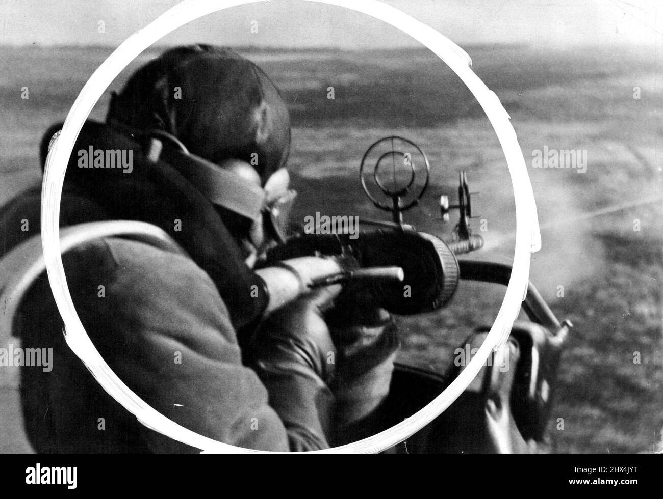 The German Air Force -- A machine gunner in action. January 01, 1939 ...
