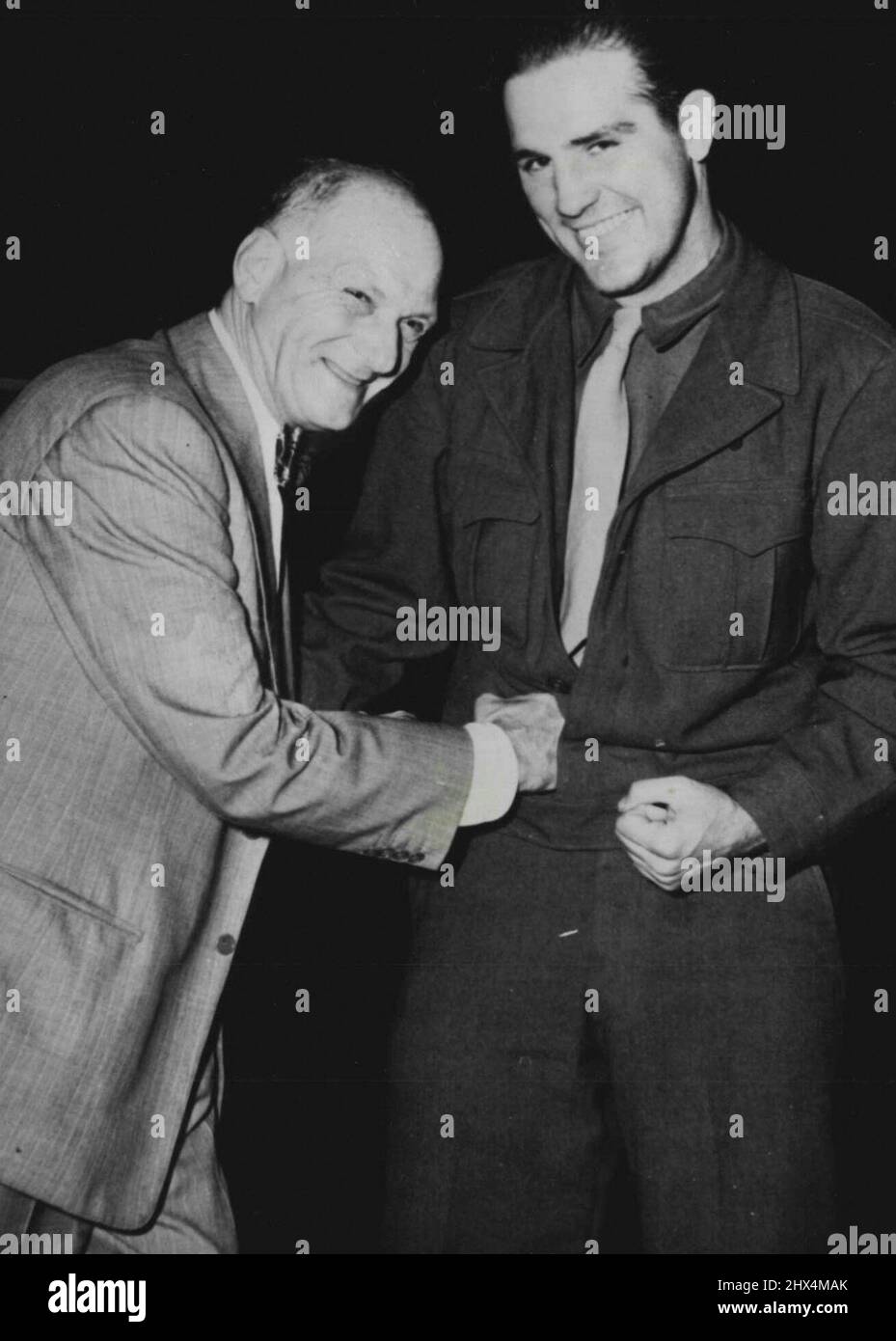 Conn Comes Home - Grinning Capt. Billy Conn, number one challenger for ...