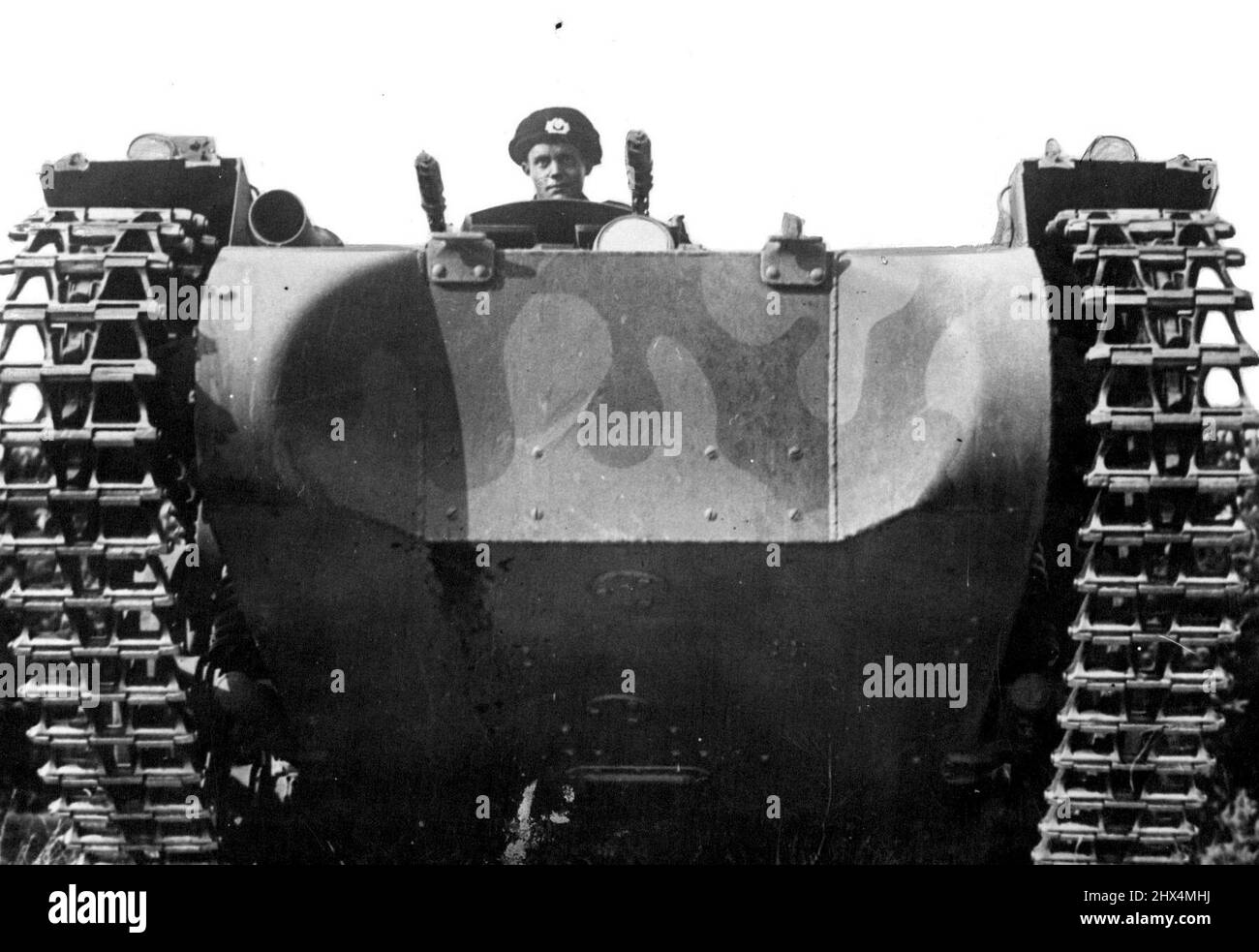 Germany's New Secret Tank corps -- A close-up view of one of the ...