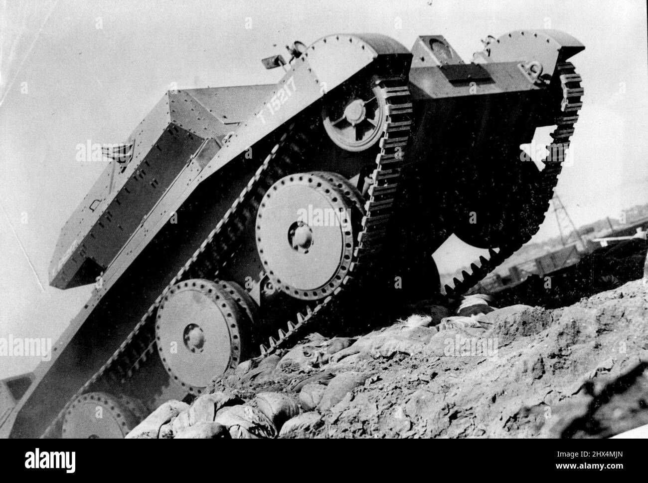 A Whippet Tank Carries All Before It On The Exercise Ground At A ...