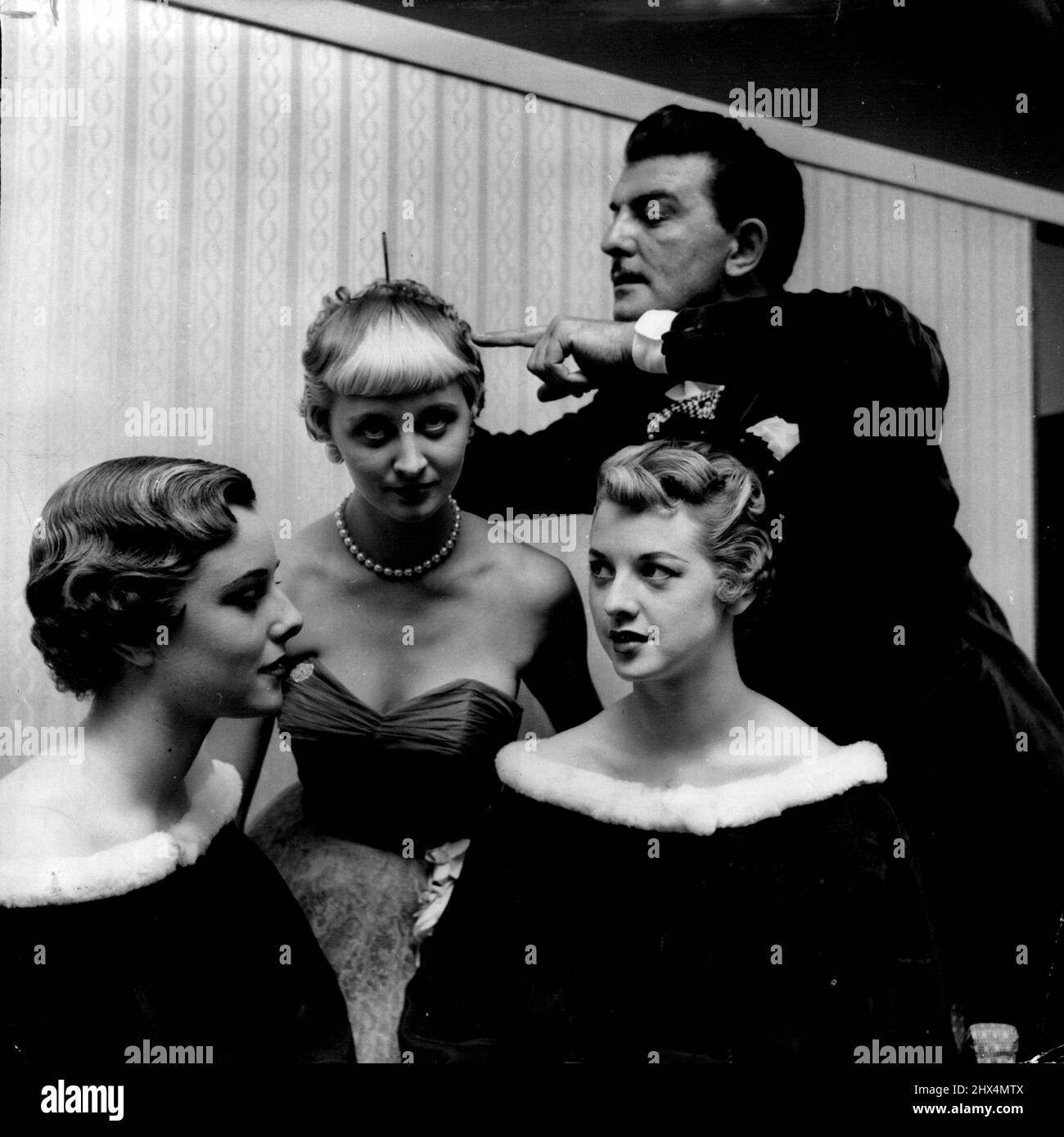 Raymond introduces the dappled look. Claudette (left) has magenta ...