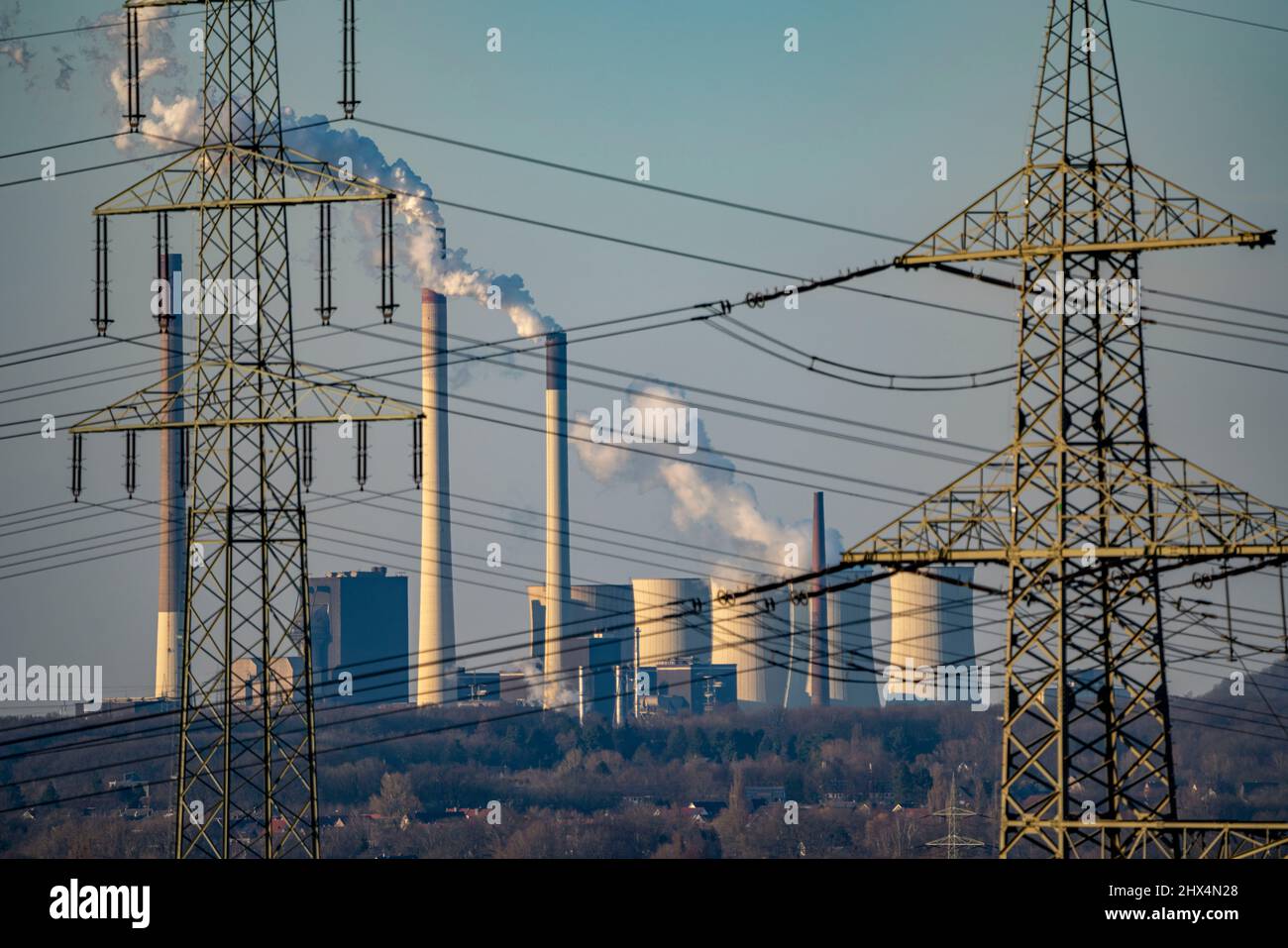 UNIPER coal-fired power plant Gelsenkirchen-Scholven, NRW, Germany ...