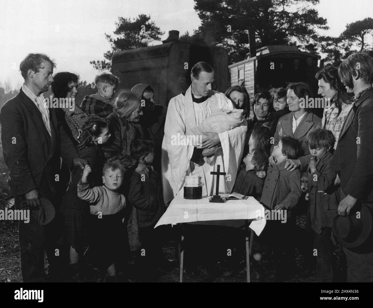 The Gipsy Christening - The vicar walked towards the gipsy camp in the ...