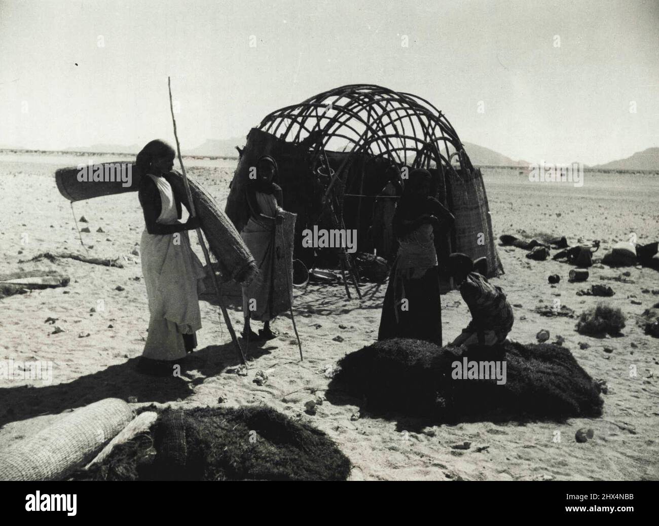 They Carry Their Home With Them -- Somali women, after a two day's trek ...