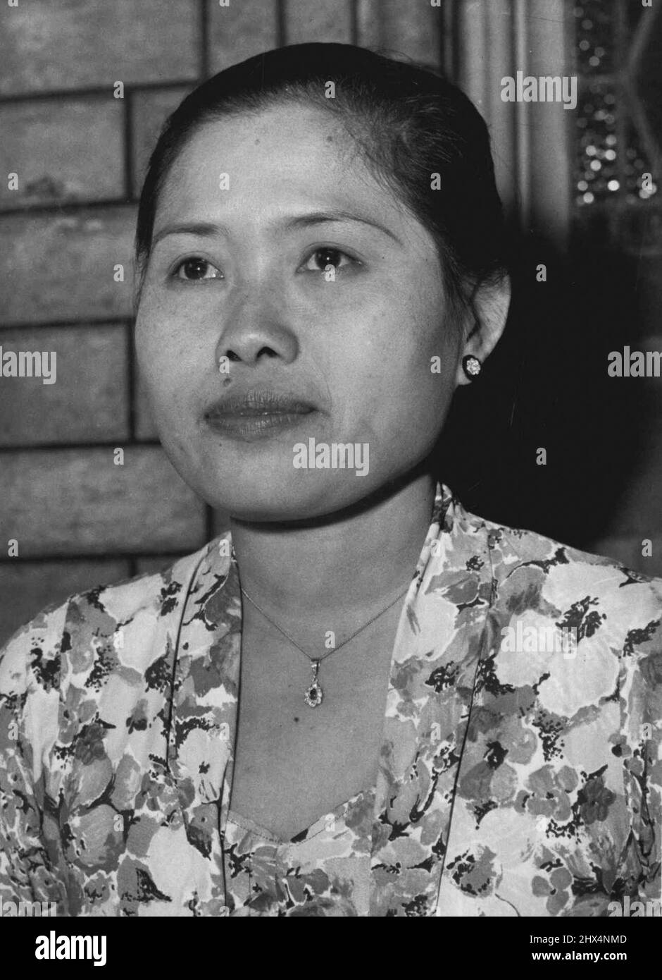 Nurse S. Maharsi, from Indonesia. May 13, 1955 Stock Photo - Alamy