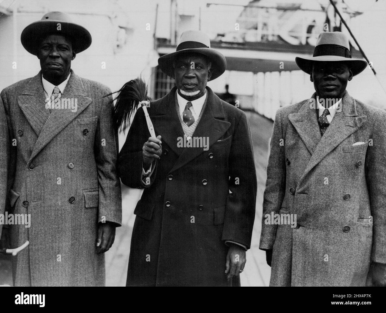 African Native King Arrives At Southampton to be Coronation Guest. King ...