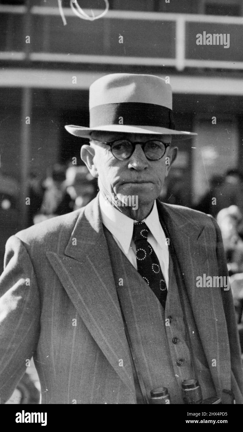 Trainer, D.S. Pettit. July 19, 1947. (Photo by Norman E Brown/Fairfax ...