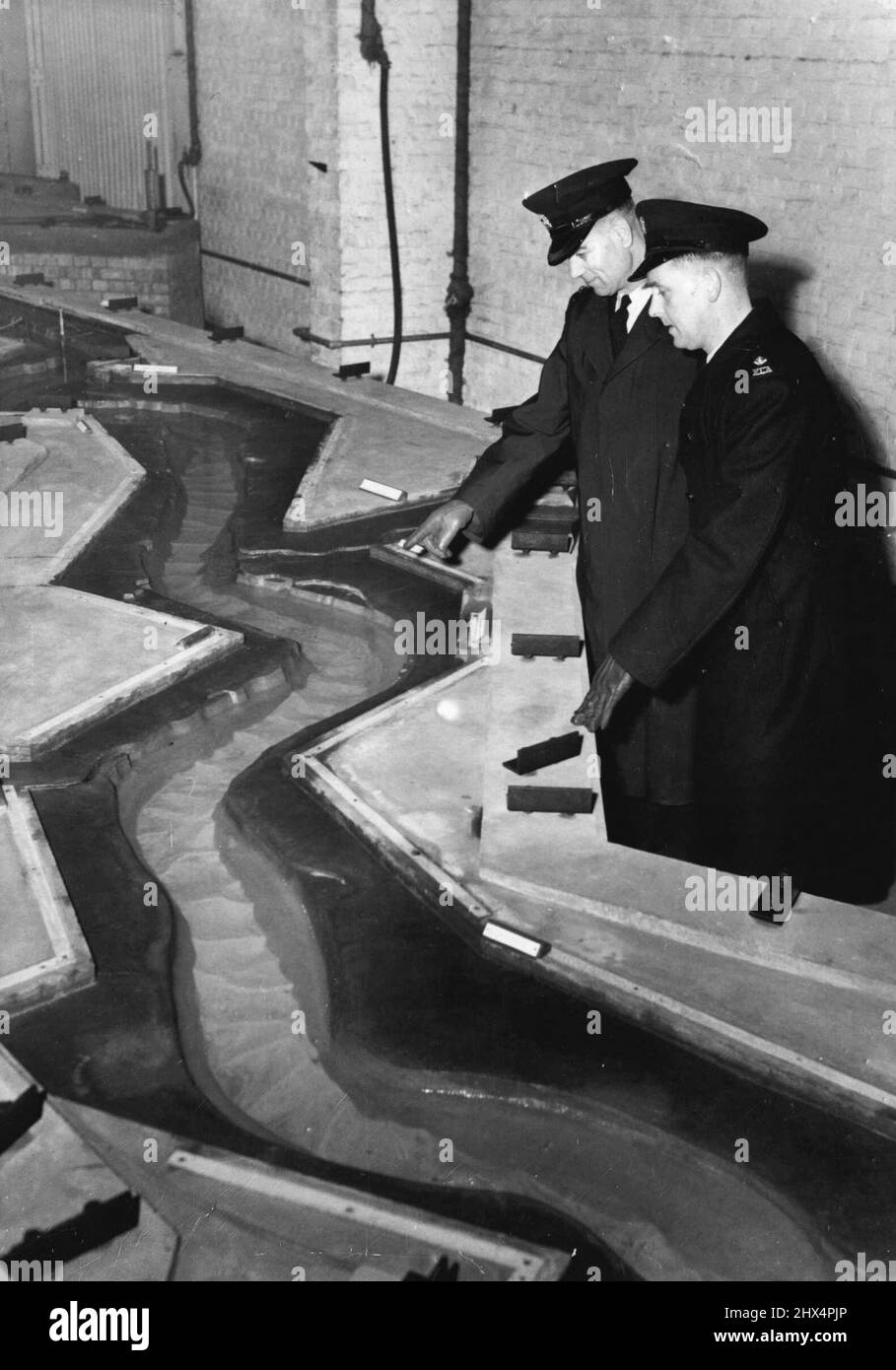 Scaled Down Thames Will Help Solve River's Problems -- Part of a model ...