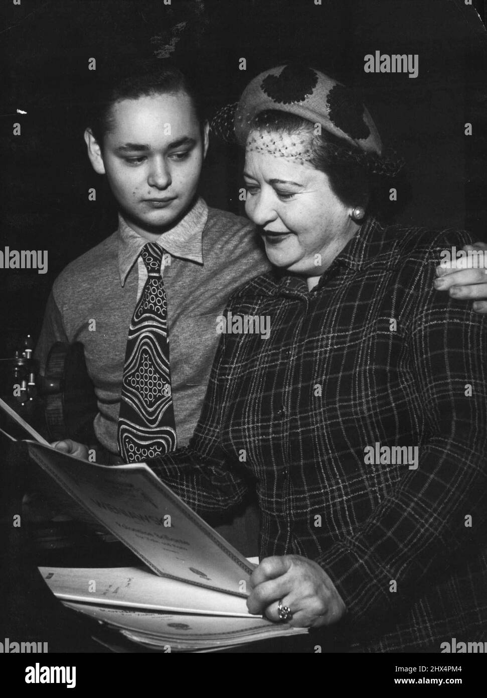 Michael and his mother. Michael Rabin, who is touring Australia ...