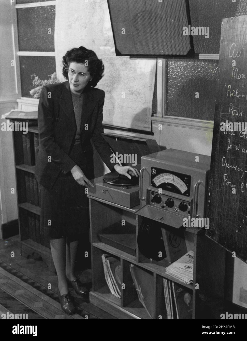 School Radio Showing At British Industries Fair -- A radio receiving ...