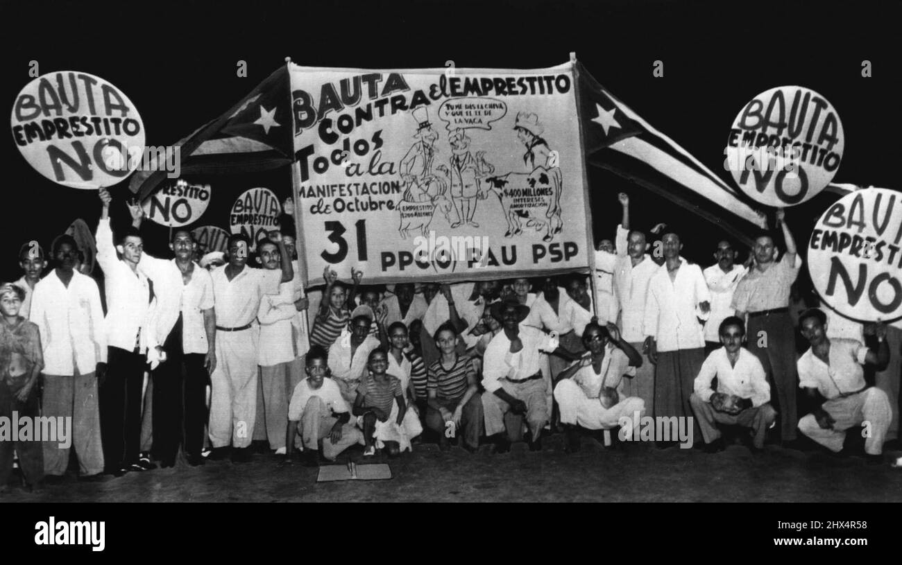 Demonstrate Against World Bank Loan To Cuba -- A delegation of Cubans ...